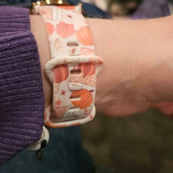 Pumpkin Spice Watch Band|pumpkin Spice|pumpkin Watch Band|fall Smart ...