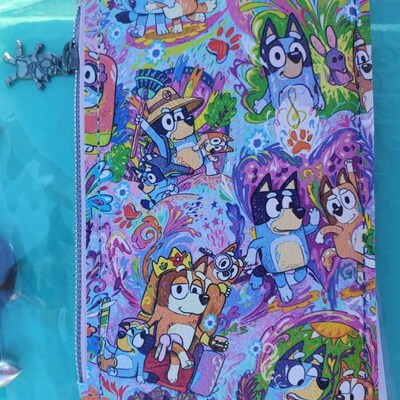 Set of Two Bluey Inspired Fan Made Backpack Charms. Grannie Janet and ...