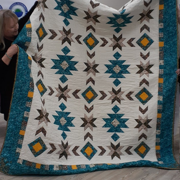 Southwest Quilt Pattern, Desert Wind Design (PDF Pattern) - Etsy