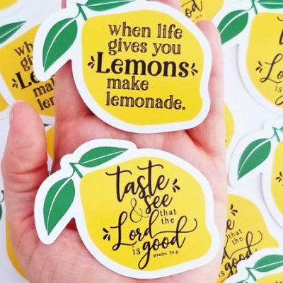 Lovely Lemon Vinyl Decal Sticker - Etsy