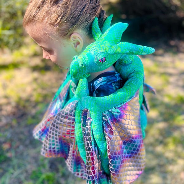 PDF PATTERN Cape Dragon, Shawl Dragon, Shoulder Dragon, Easy Dragon to ...