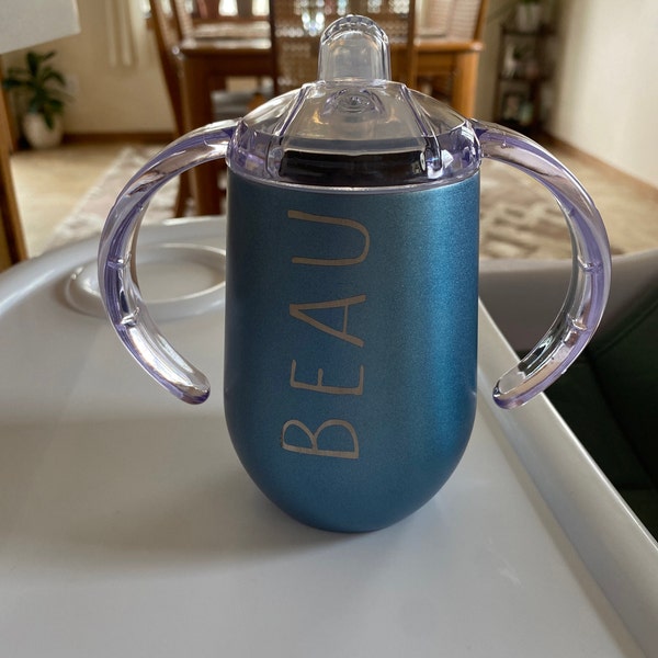 Personalized Sippy Cup, Stainless Steel Toddler Cup, Birthday Gift, Kid ...