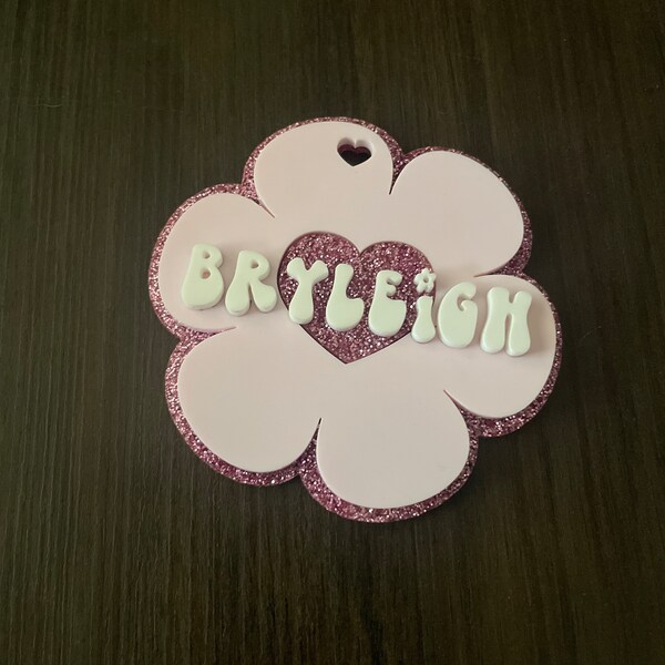 Daisy Custom Bag Tag | Bogg Bag Tag Charm| Acrylic Keychain| Groovy ...