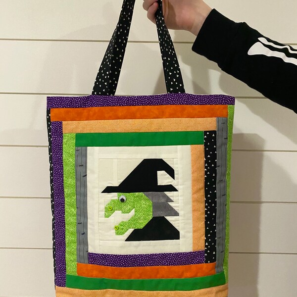 PDF Pattern - Wicked Witch Quilt Block Pattern, Halloween Quilt Block Pattern, Witch Quilt Block ...