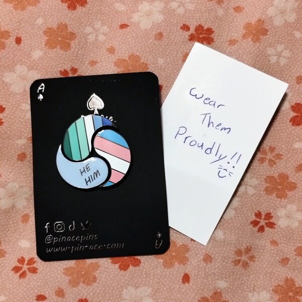 Customizable Pride 3-pin Set UPDATED LGBT Gay Bi Lesbian Trans Ace ...