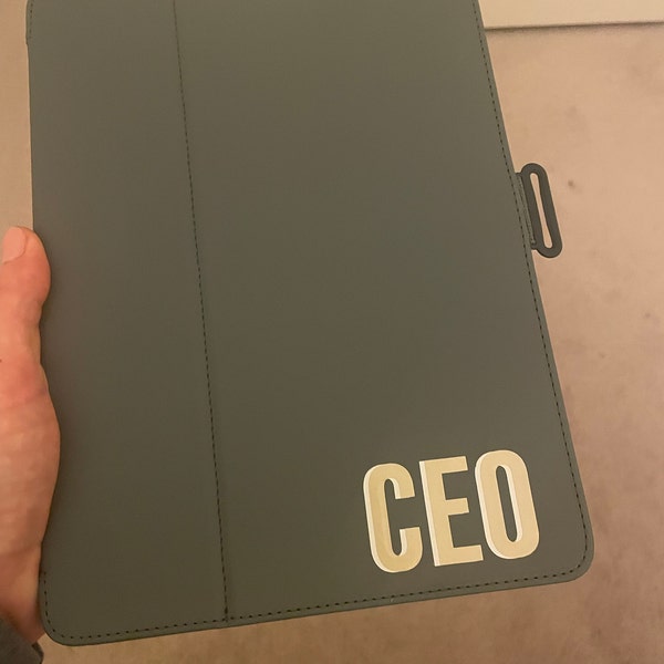 Double-layer Vinyl Monogram Decal Shadow Block Monogram Decal Monogram ...