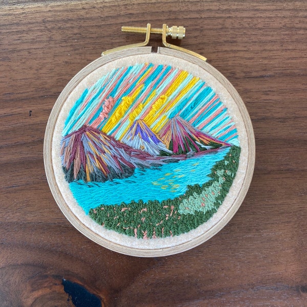 Shaman Eye Wall Art Spiritual Pagan Hanging Decor Embroidery Hoop Art ...