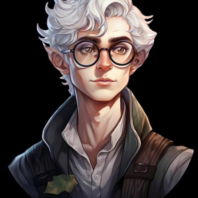 Tavern Female Npcs Illustrations Green Skin/white Hair, Original Design ...