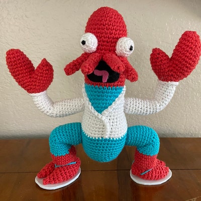 Crochet PATTERN for Zoidberg Amigurumi Doll EN - Etsy