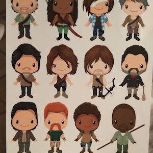 TWD Zombie Apocalypse Stickers - Etsy