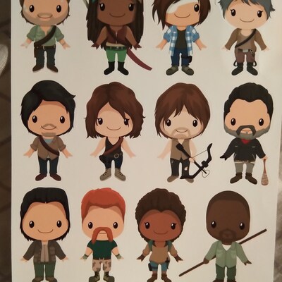 TWD Zombie Apocalypse Stickers - Etsy