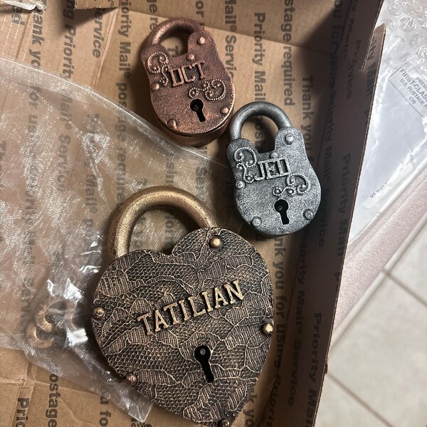 Unity Ceremony, Love Lock, Engraved Padlock - Etsy