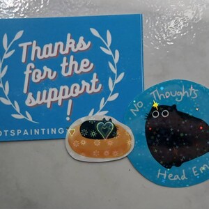 No Thoughts Head Empty / Cat Sticker / Vinyl Sticker / Journaling ...