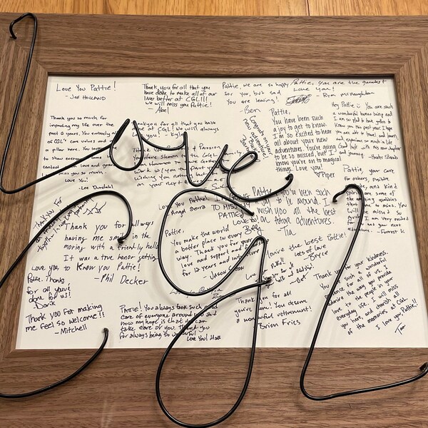 AUTOGRAPH Font Wire Words Wire Word Sign Personalized Wall Art Wire ...