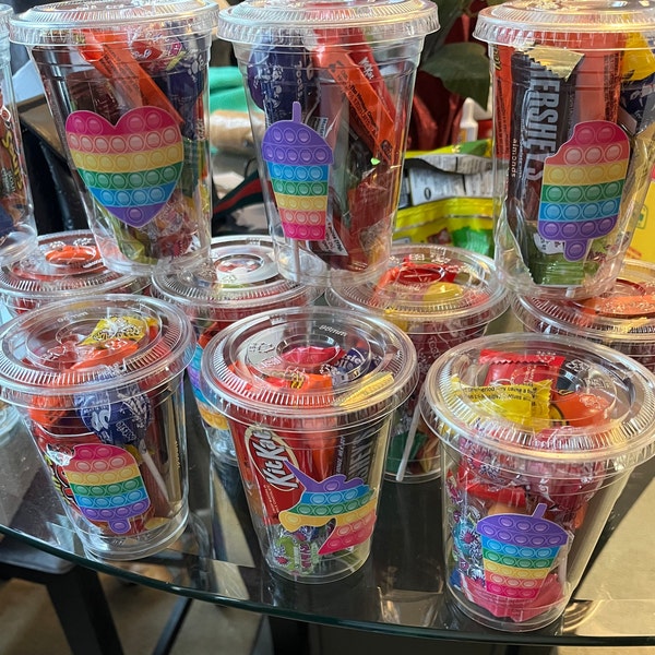 Pop It Themed Cups With Lids and Straws, Pop It Cups, Pop It Favors - Etsy