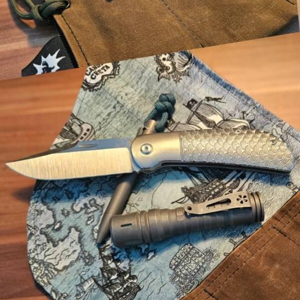 EDC Tool Roll | Waxed Canvas Pouch |every Day Carry Gear Bag |pocket ...