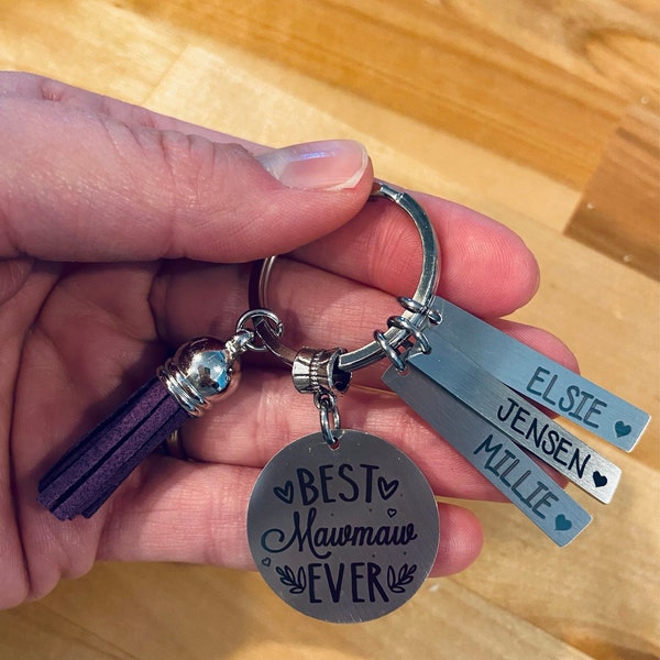 Mamaw Gift Keychain Key Chain • BEST MAMAW EVER • #1 Mamaw • Mamaw Gift ...