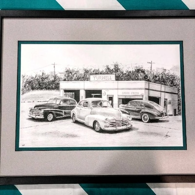 48-49-50-51-52-53 Chevy Pickup Truck Customized Pencil Drawing Print - Etsy