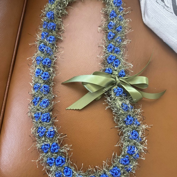 Choose Your Color 36" Crochet Pikake Lei - Hawaiian Style Flower Lei - Etsy