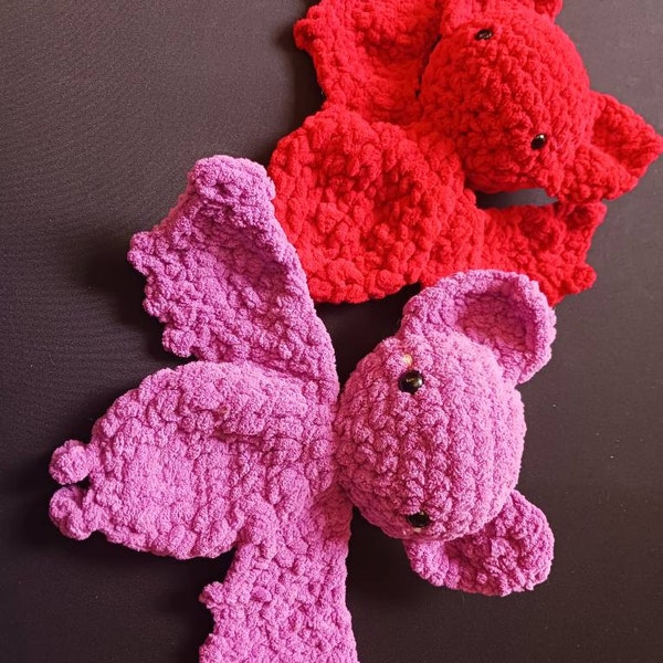 Bitty + Batty Crochet Pattern, Crochet Bat, Halloween , Snuggle Toy ...