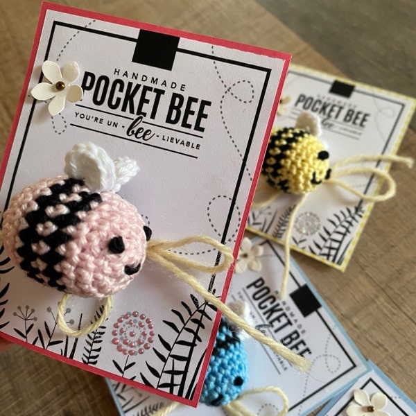 PRINTABLE Pocket Bee Tags - Digital PDF - Display Cards Packaging for ...