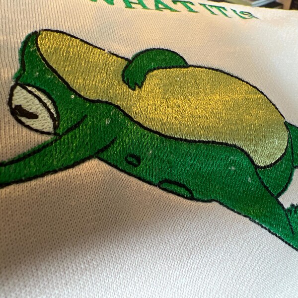 Embroidery Funny Frog Sweatshirt, It is What It is and It is Not Great ...