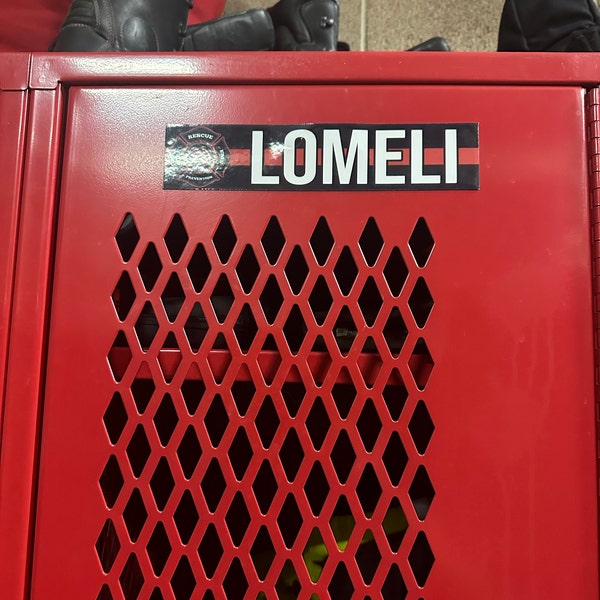 Firefighter Locker Tag - Etsy