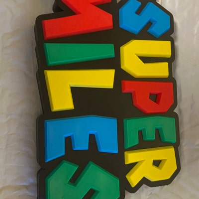 Custom Super Mario Bros Inspired Name Plate, Kids Desk, Kids Room ...