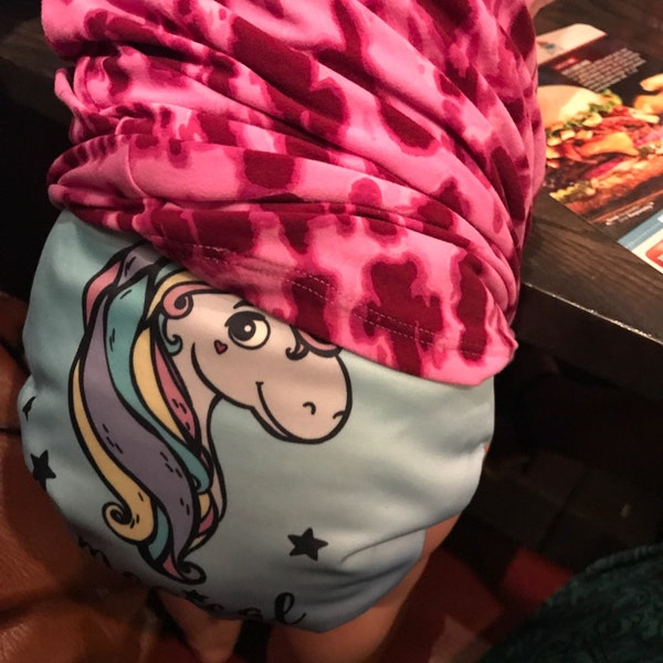 Mushrooms & Daisies LBB OS Ai3 Cloth Diaper Onesize AWJ Inner Handmade ...