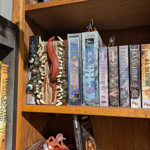 Mimic Book Nook | Custom-crafted Fantasy Bookshelf Insert Display for ...