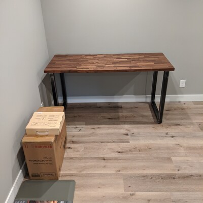 Butcher Block Walnut Desk Top 25 and 30 Wide Tops, Many Legnths ,sit ...