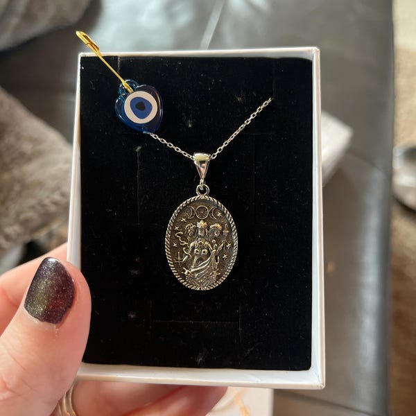 Goddess Artemis Necklace, 925 Sterling Silver Artemis Pendant, Greek ...