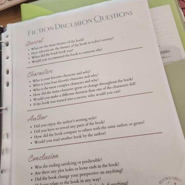 Book Club Discussion Bundle | Fiction Discussion Guide | Non-fiction ...