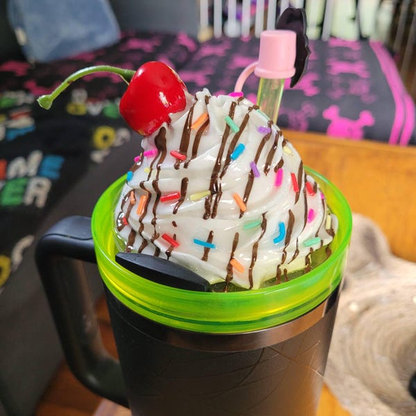 Stanley Accessory Topper - Faux Whipped Cream Stanley Topper - Etsy