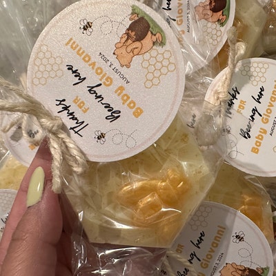 Honey Bee Soap Baby Shower Favors, Set of 10 Bags Honey Bee Soap, Bee ...