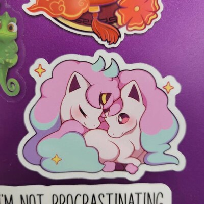 Raichu Peeker Sticker 5, Kawaii Kanto Pokemon Sticker, Cute Waterproof ...