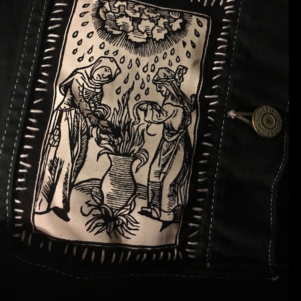 Witches Patch - Magic Patch, Medieval, Punk Patch, Pagan Patches, Occult Sew on Patch, Wicca ...