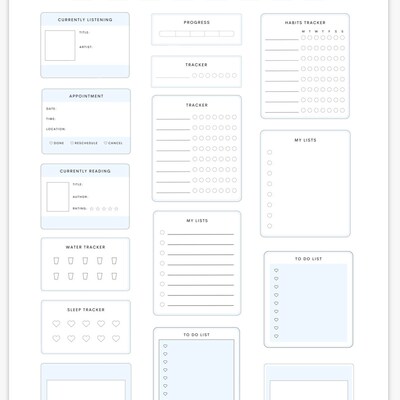 Dark Mode Digital Notebook, 10 Tabs, Minimalist Notebook, Dark Mode ...