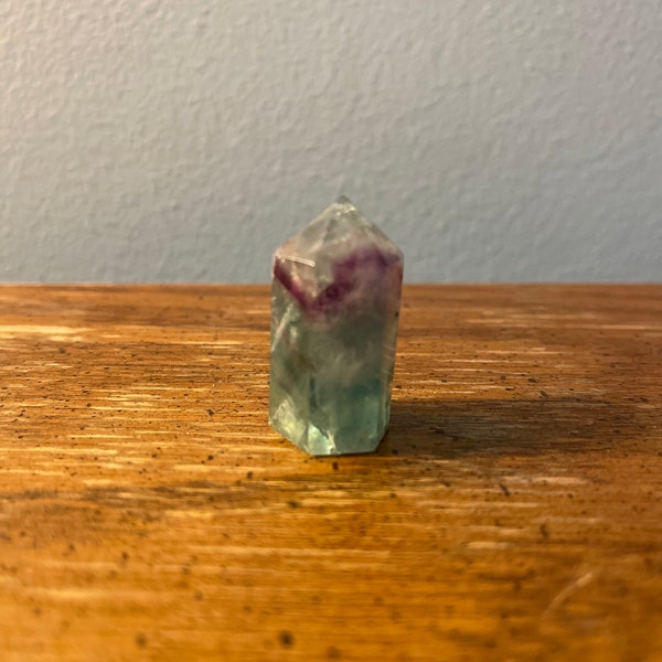 Banded FLUORITE Crystal Tower - XS-M – Hand Carved, Crystal Point ...