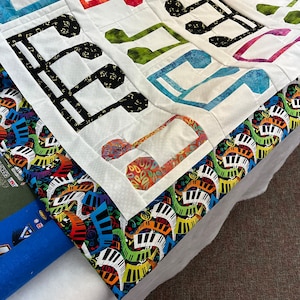 Music Note Quilt Block Pdf Pattern - Etsy