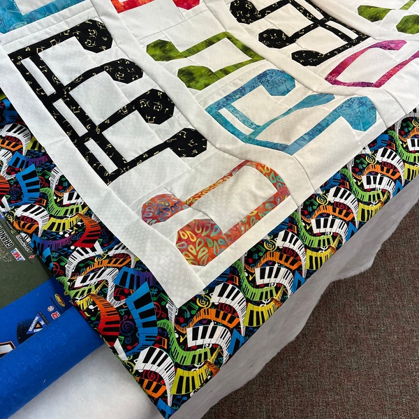 Piano and Music Note Quilt Pattern Pack - Etsy