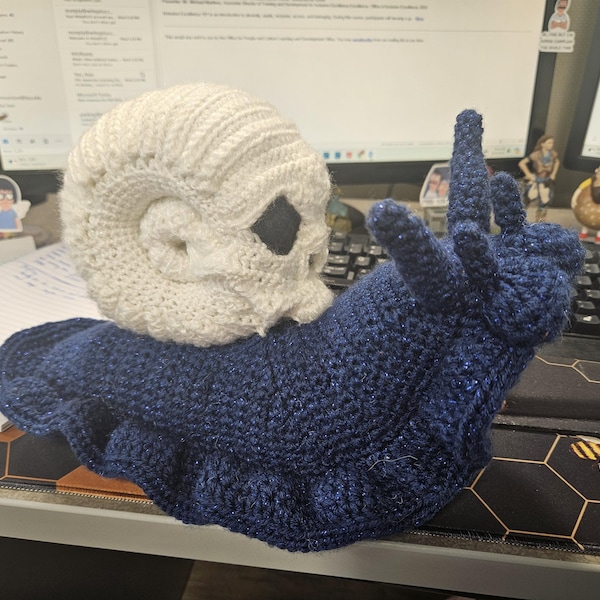 Add-on Spiral Skull Snail Shells Crochet Pattern by Crafty Intentions ...
