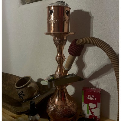 Copper Shisha, Hand Carved Pure Copper Hookah, Diamond Series Water ...