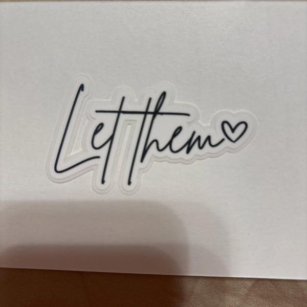 Let Them Sticker, Mental Health Sticker, Self Care, Self Love - Etsy