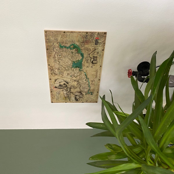 Full RDR2 Map Collectable Guide Hidden Location Print Video Game Wall ...