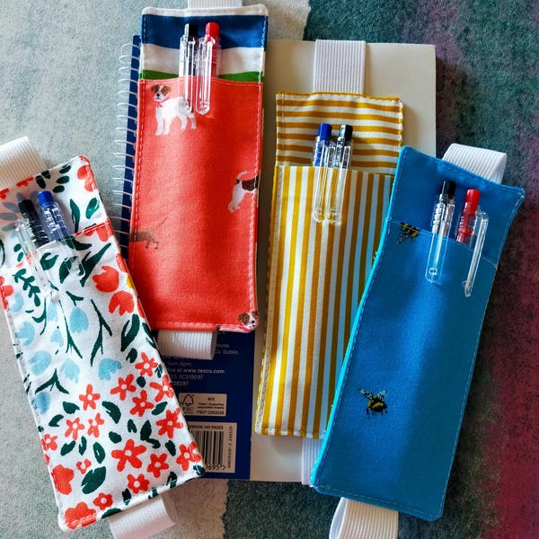 Pen or Pencil Holder Bookmark Sewing Pattern & VIDEO Tutorial | Back to ...