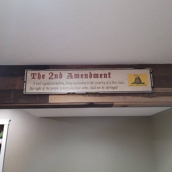 2nd Amendment Sign, 2nd Amendment Gift, Gun Rights Sign, Gun Owner Gift ...