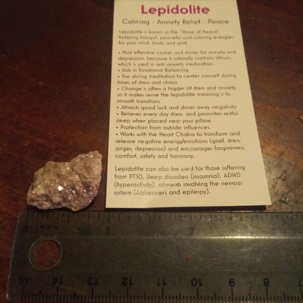 Raw Lepidolite Stone - Lilac Lepidolite Crystal - Raw Lepidolite ...