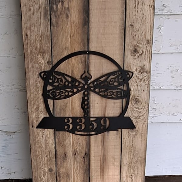 DRAGON FLY Monogram - Metal Wall Art Décor-personalized Dragonfly ...