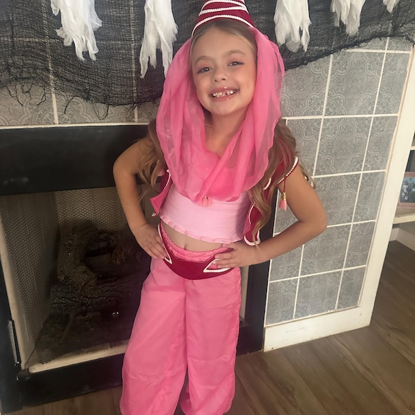 Pink Genie Suit, Princess Costume or Jeannie Costume by Sew Retro Marie ...